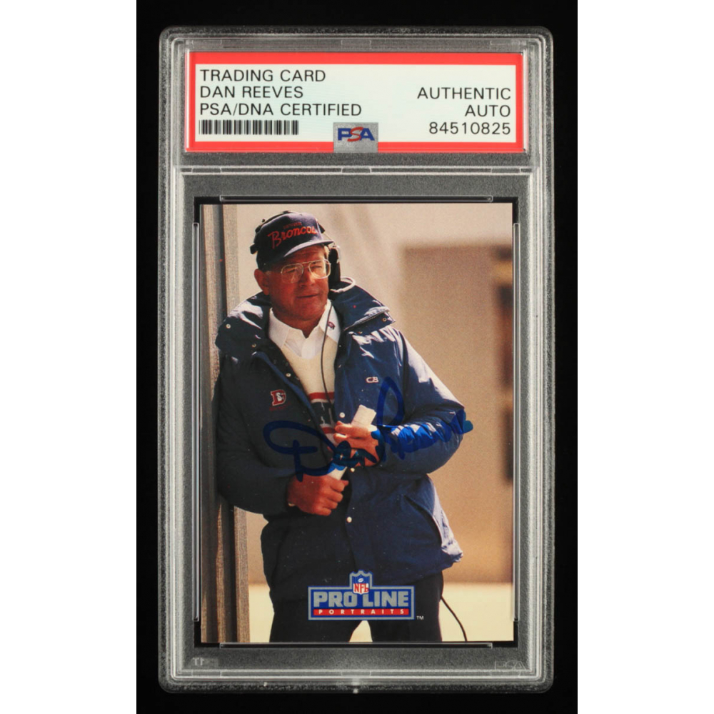 Dan Reeves Signed 1991 Pro Line Portraits #209 CO (PSA) | Pristine Auction