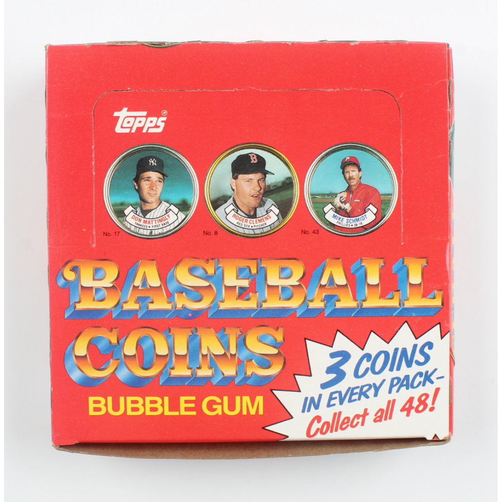 1987 Topps Baseball Coins Box with (24) Packs | Pristine Auction