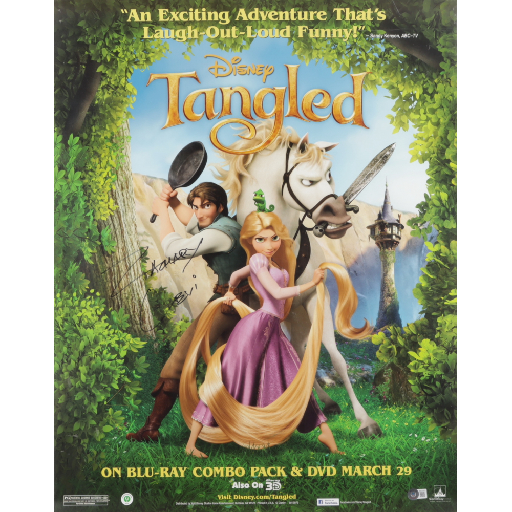 Zachary Levi Signed Disney "Tangled" 22x27 Poster (Beckett) | Pristine ...
