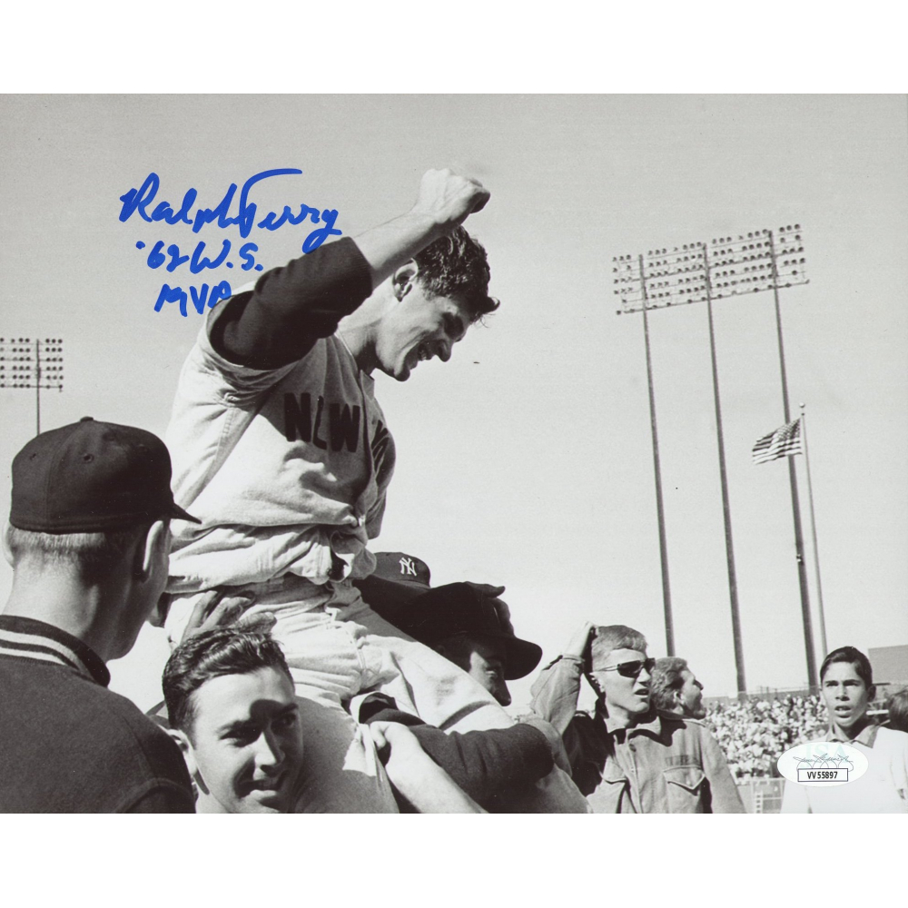 Ralph Terry Signed Yankees 8x10 Photo Inscribed "'62 WS MVP" (JSA ...