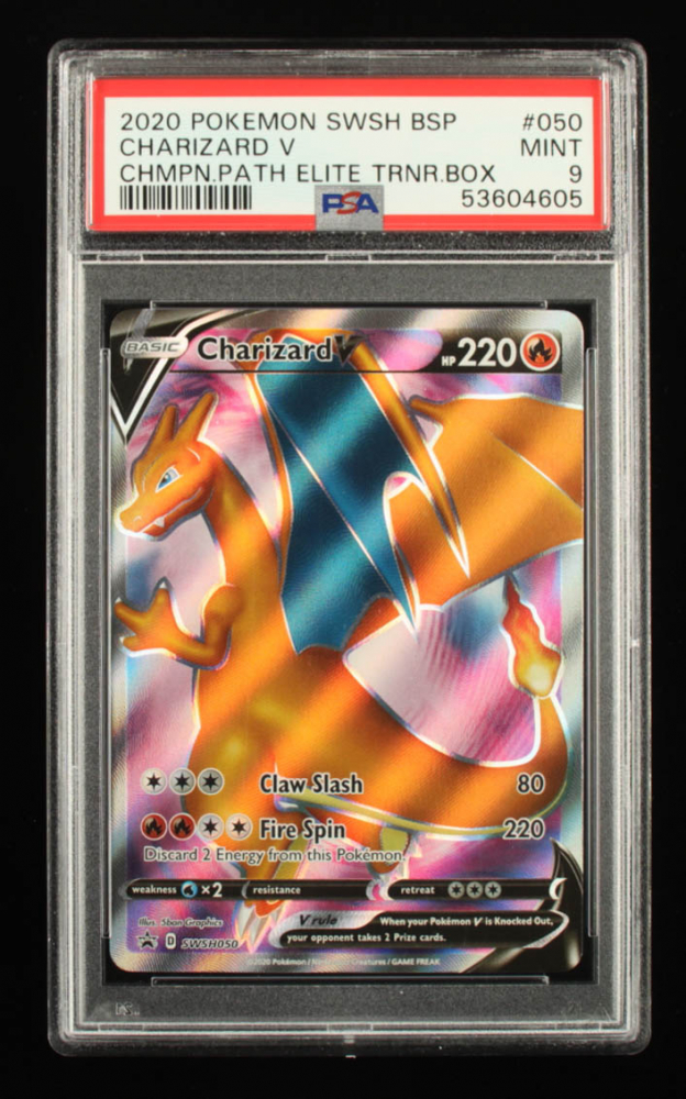 Charizard V 2020 Pokemon Sword and Shield Champion's Path #SWSH050 Holo ...