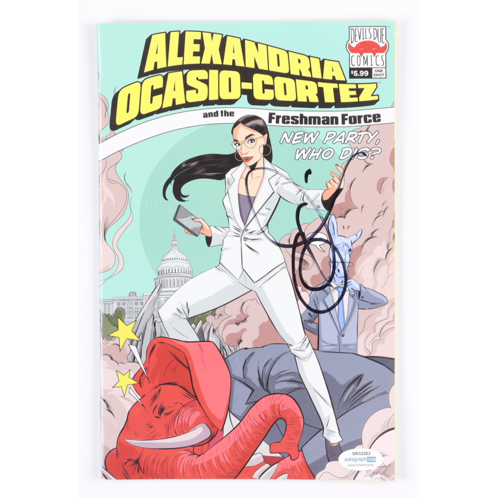 Alexandria Ocasio-Cortez Signed 2019 "Alexandria Ocasio-Cortez and the ...