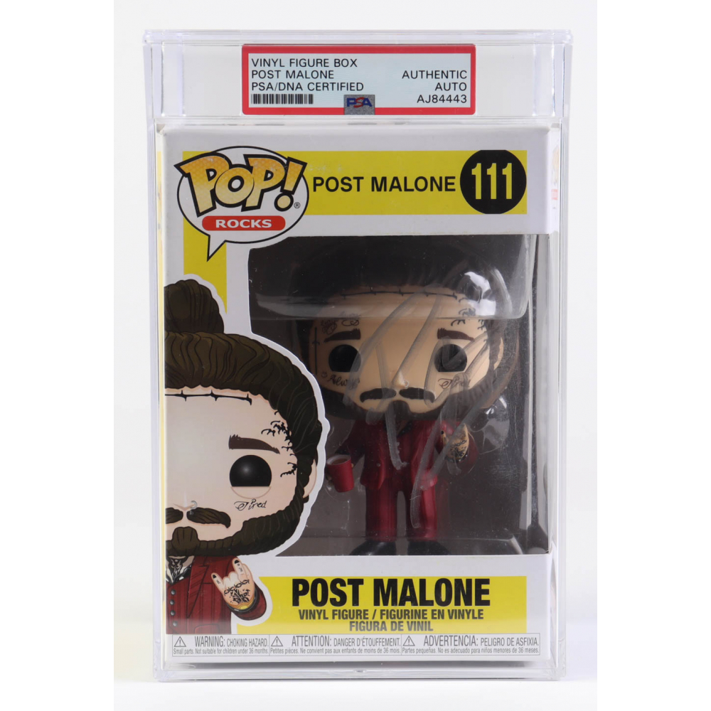 Post Malone Signed #111 Post Malone Funko Pop! Vinyl Figure (PSA ...