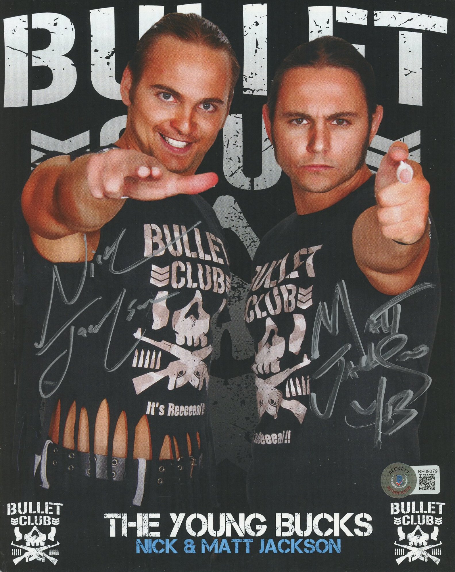 Matthew Jackson & Nicholas Jackson Signed AEW 8x10 Photo Inscribed "YB ...