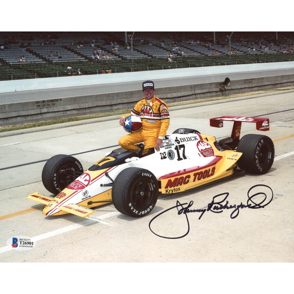 Johnny Rutherford Signed 8x10 Photo (Beckett) | Pristine Auction