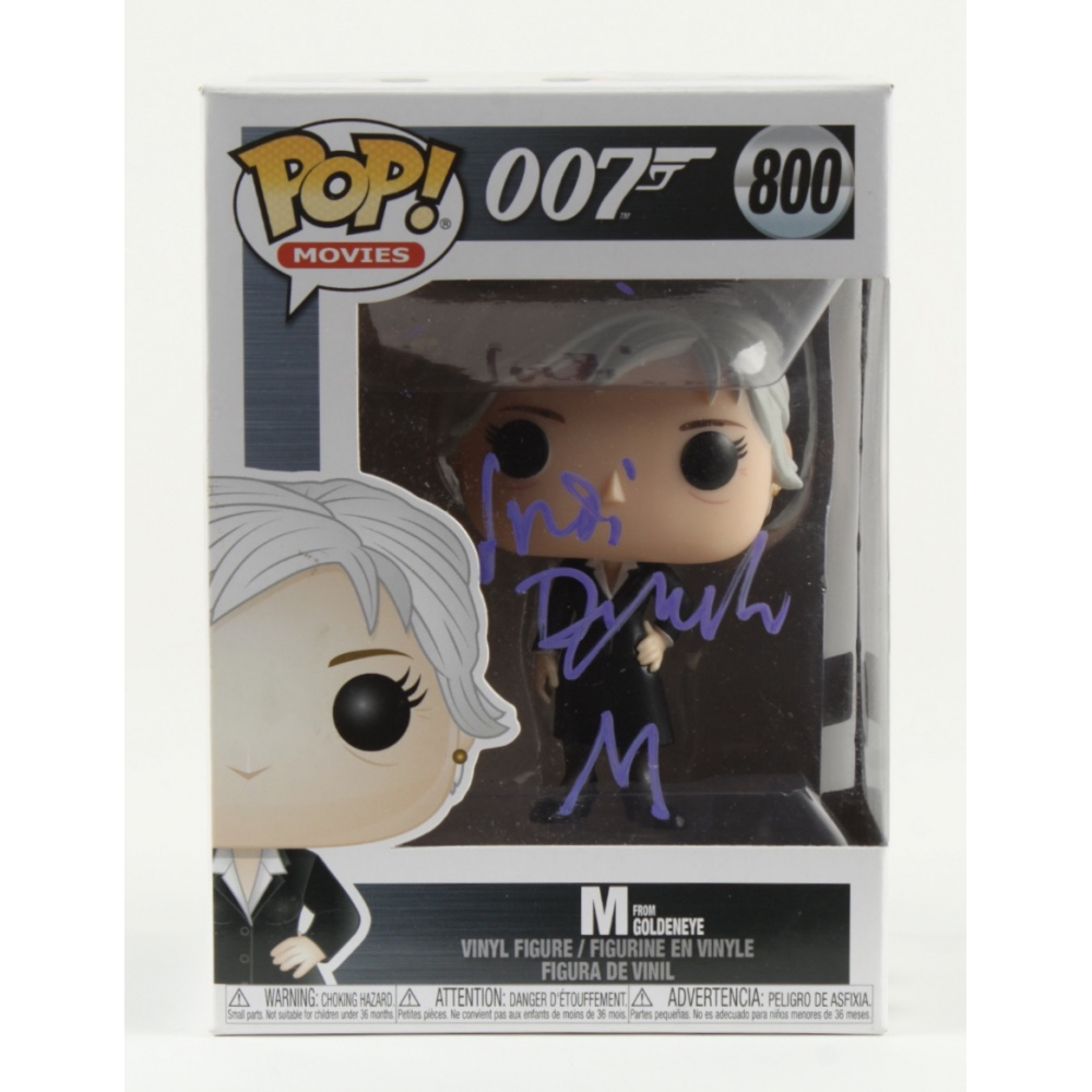 Judi Dench Signed "Quantum of Solace" M #800 Funko Pop! Vinyl Figure ...