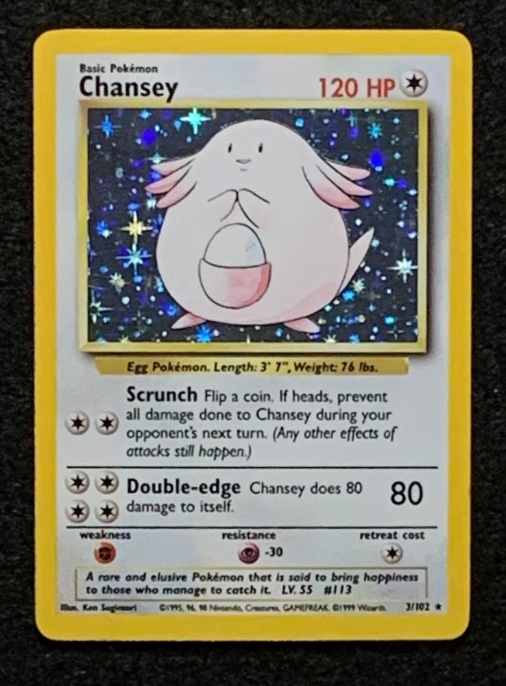 Chansey 1999 Pokemon Base Unlimited #3 Holo | Pristine Auction