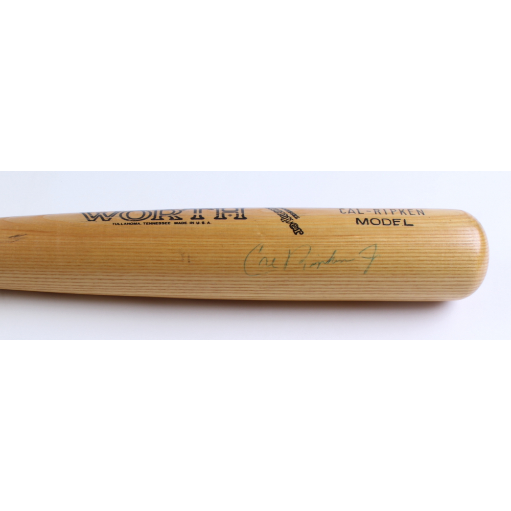 Cal Ripken Jr. Signed Worth Custom Engraved Baseball Bat (PSA ...