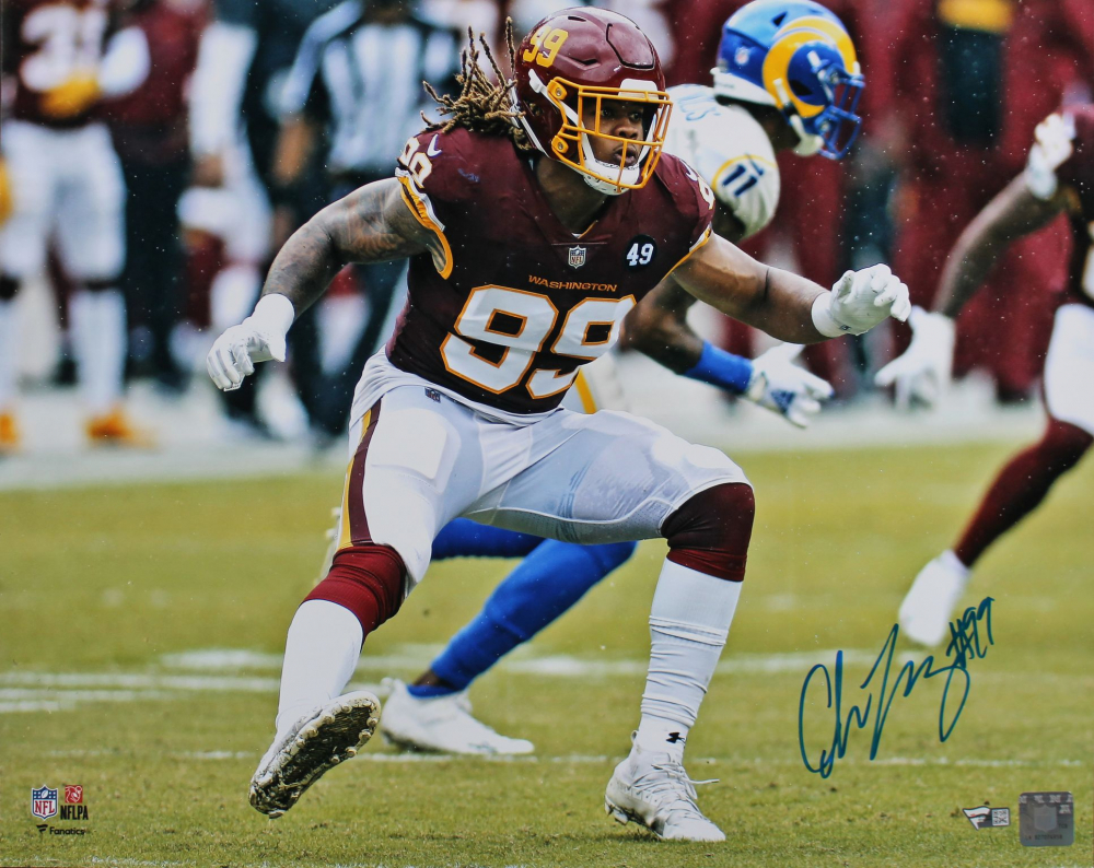 Chase Young Signed Washington 16x20 Photo (Fanatics) | Pristine Auction