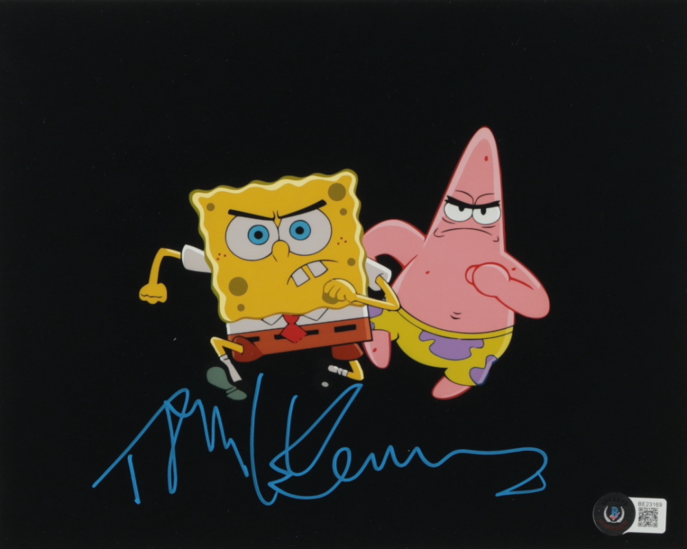 Tom Kenny Signed "SpongeBob SquarePants" 8x10 Photo (Beckett ...