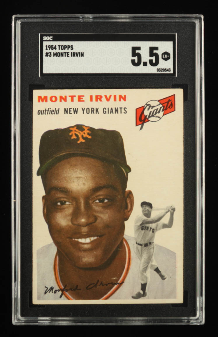 Monte Irvin 1954 Topps #3 (SGC 5.5) | Pristine Auction