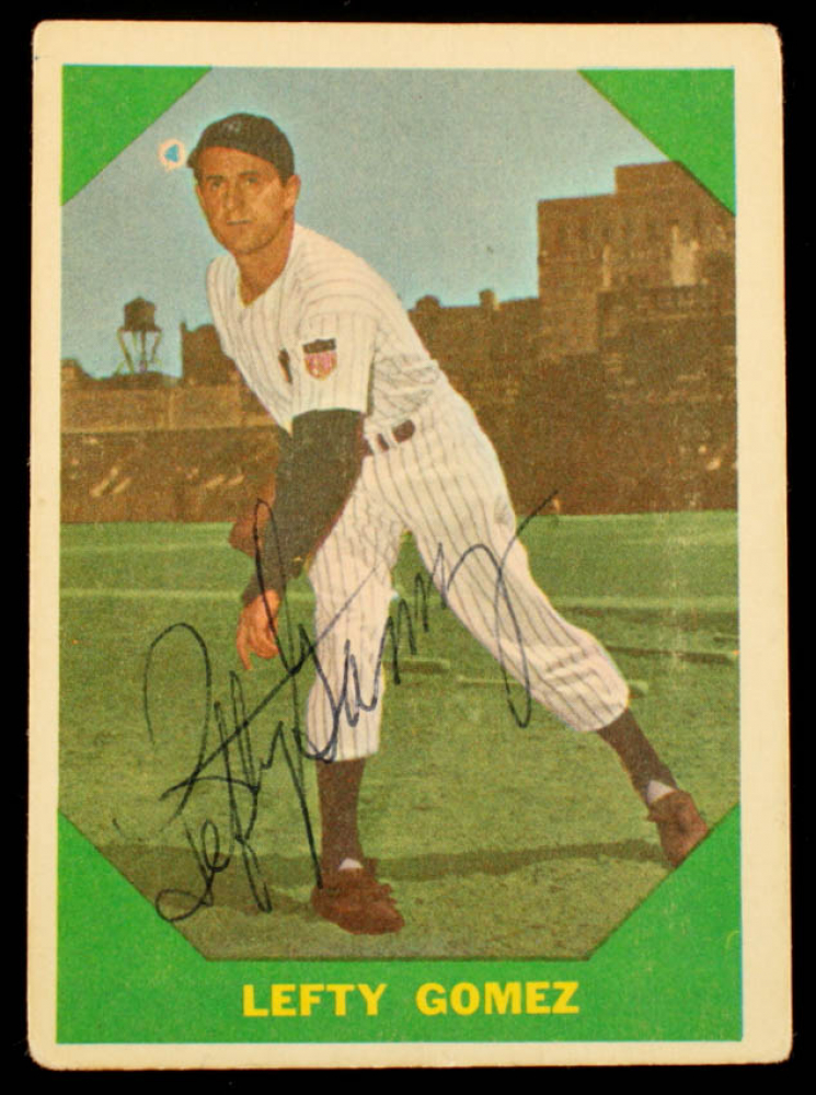Lefty Gomez Signed 1960 Fleer #54 (Beckett) | Pristine Auction