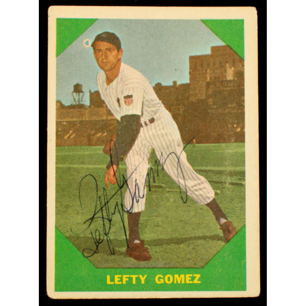 Lefty Gomez Signed 1960 Fleer #54 (Beckett) | Pristine Auction