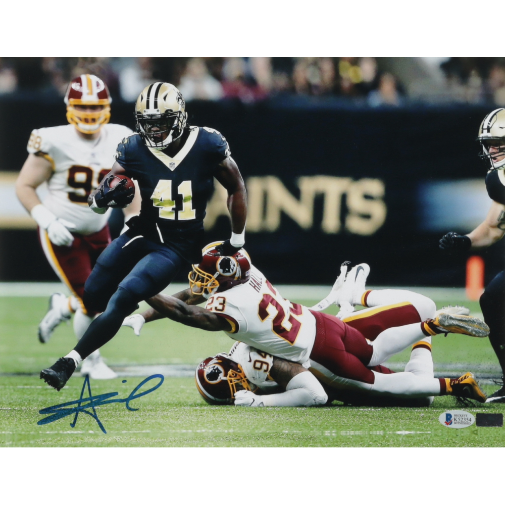 Alvin Kamara Signed Saints 11x14 Photo (Beckett & Palm Beach ...