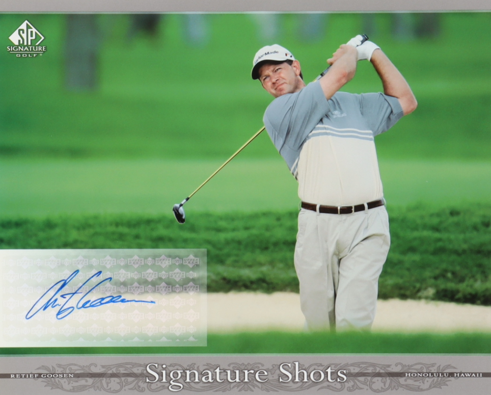 Retief Goosen 2005 SP Signature Shots 8x10 #RG | Pristine Auction