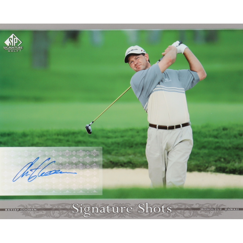 Retief Goosen 2005 SP Signature Shots 8x10 #RG | Pristine Auction