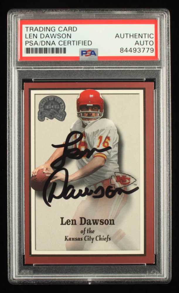 Len Dawson Signed 2000 Greats of the Game #40 (PSA) | Pristine Auction