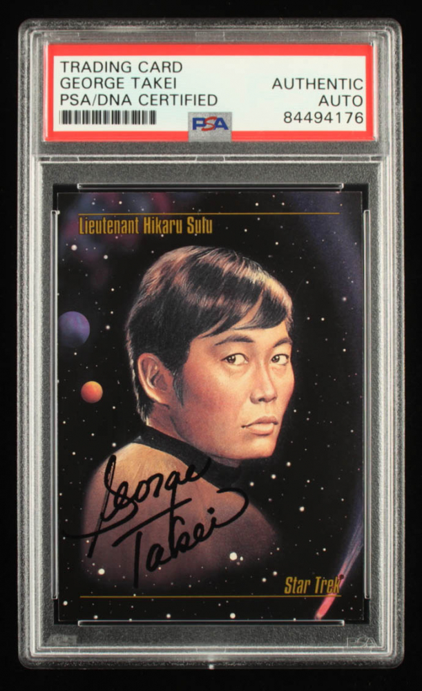 George Takei Signed 1993 Star Trek Master Series #6 Lieutenant Hikaru ...