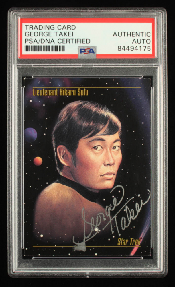 George Takei Signed 1993 Star Trek Master Series #6 Lieutenant Hikaru ...
