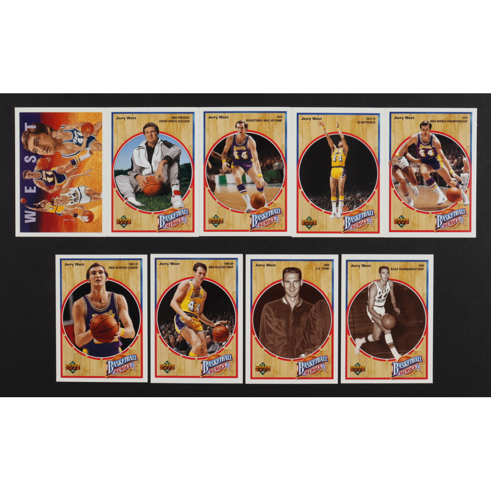 1991-92 Upper Deck Jerry West Heroes Complete Basketball Set of (9 ...
