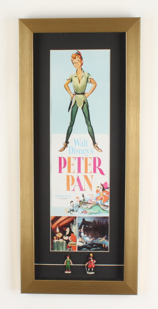 Walt Disney's "Peter Pan" 10x23 Custom Framed Print Display with (2 ...