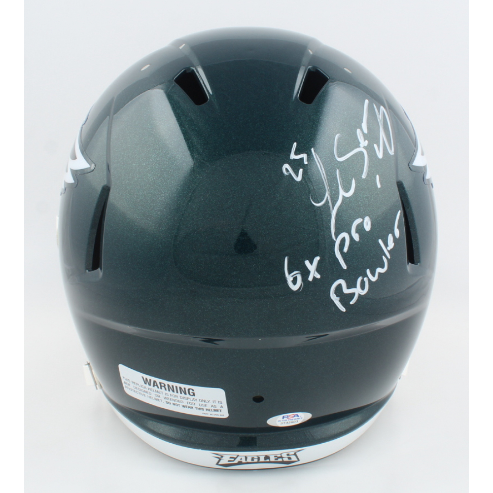 LeSean McCoy Signed Eagles Full-Size Speed Helmet Inscribed "6x Pro ...