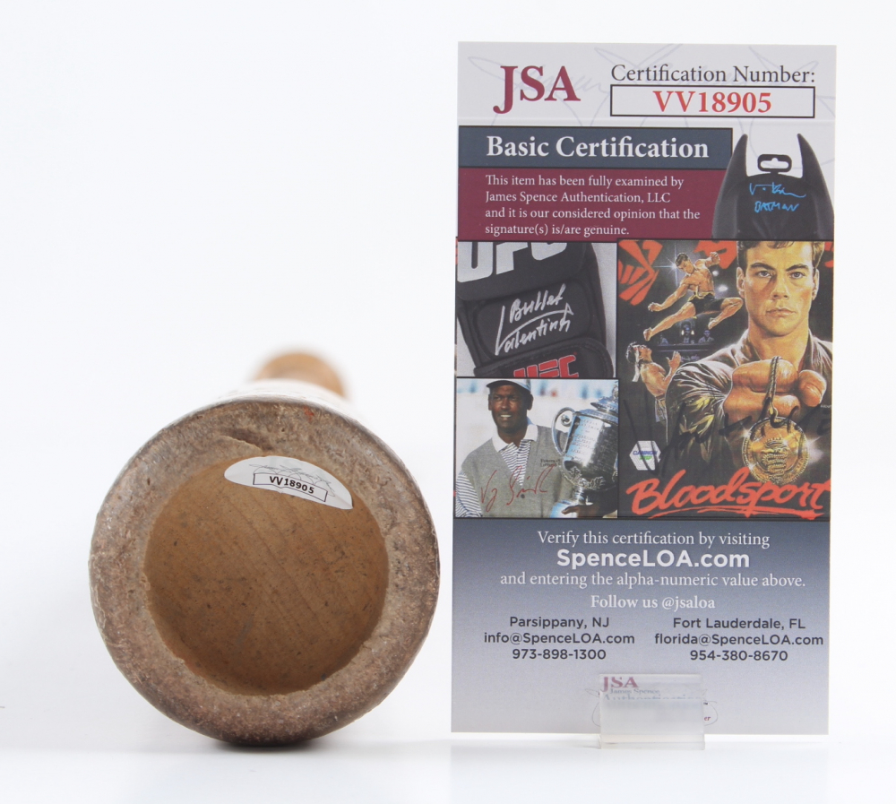 Cole Roederer Signed Game-Used Old Hickory Player Model Baseball Bat ...