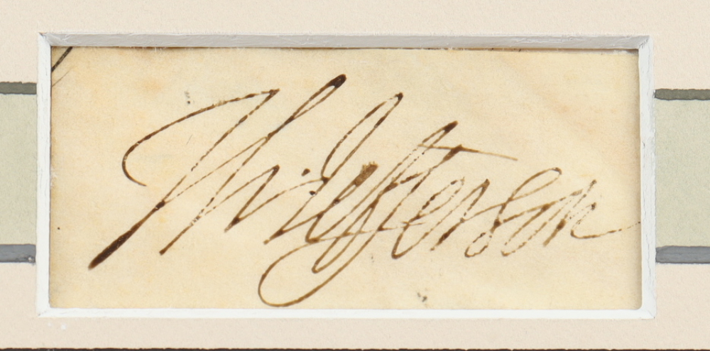 Thomas Jefferson Signed 18x18 Custom Framed Cut Display (JSA ...