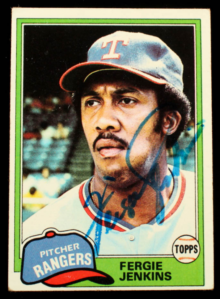 Fergie Jenkins Signed 1981 Topps #158 (Autograph Reference) | Pristine ...