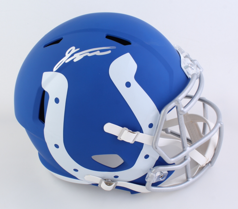Jonathan Taylor Signed Colts Full-Size AMP Alternate Speed Helmet ...