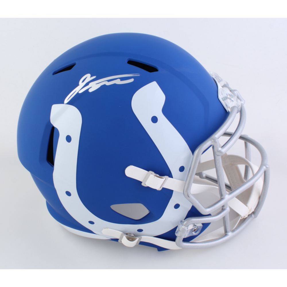 Jonathan Taylor Signed Colts Full-Size AMP Alternate Speed Helmet ...