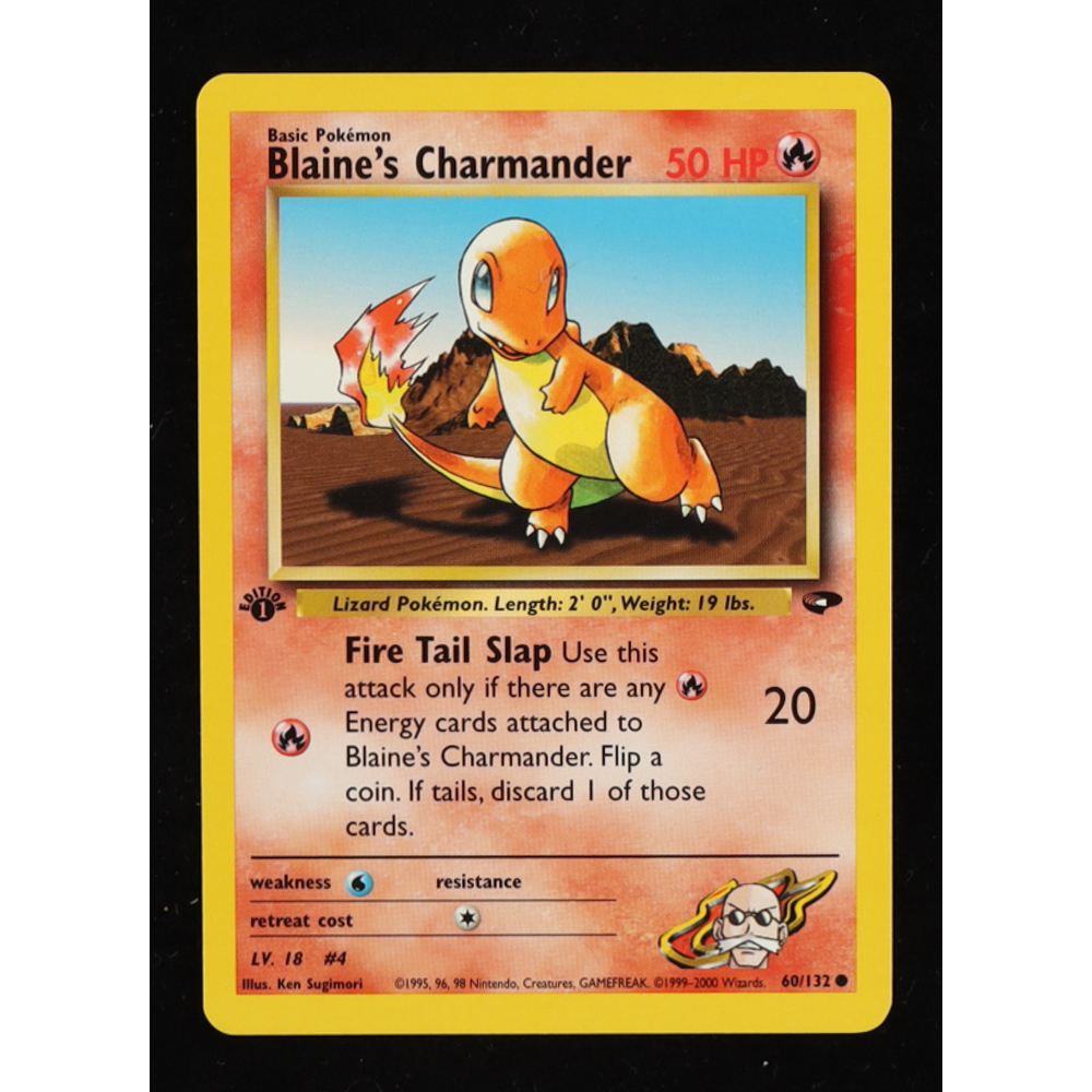 Blaine's Charmander 2000 Pokemon Gym Challenge 1st Edition #60 ...