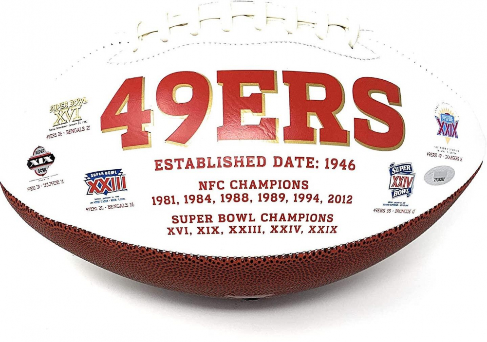 Jerry Rice Signed 49ers Logo Football (TriStar) | Pristine Auction