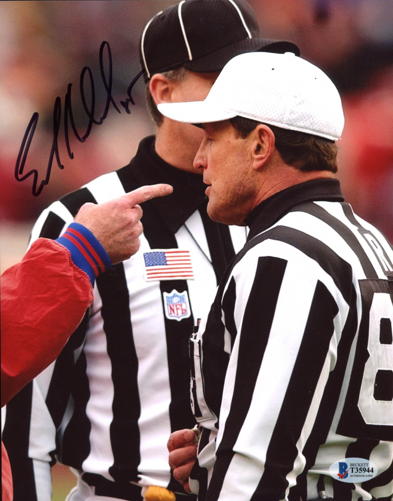 Ed Hochuli Signed 8x10 Photo (Beckett) | Pristine Auction