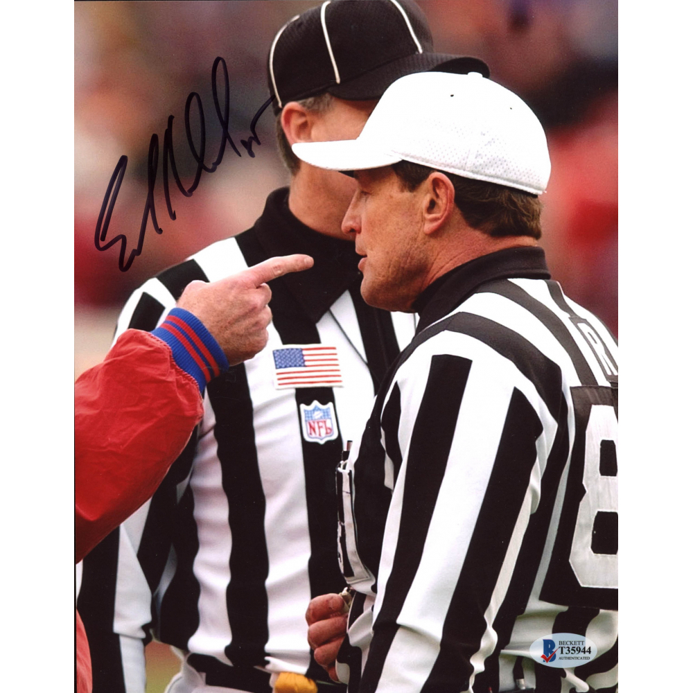 Ed Hochuli Signed 8x10 Photo (Beckett) | Pristine Auction