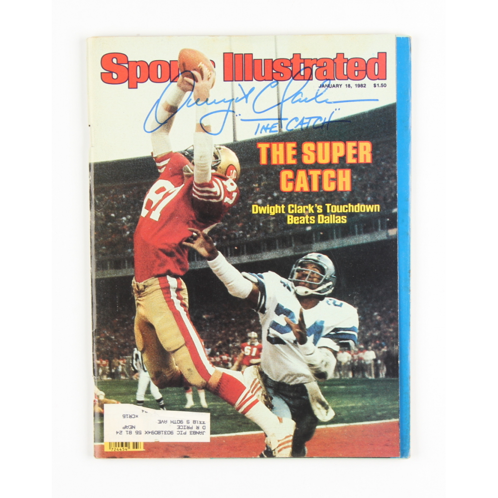 Dwight Clark Signed 1982 Sports Illustrated Magazine Inscribed "The ...