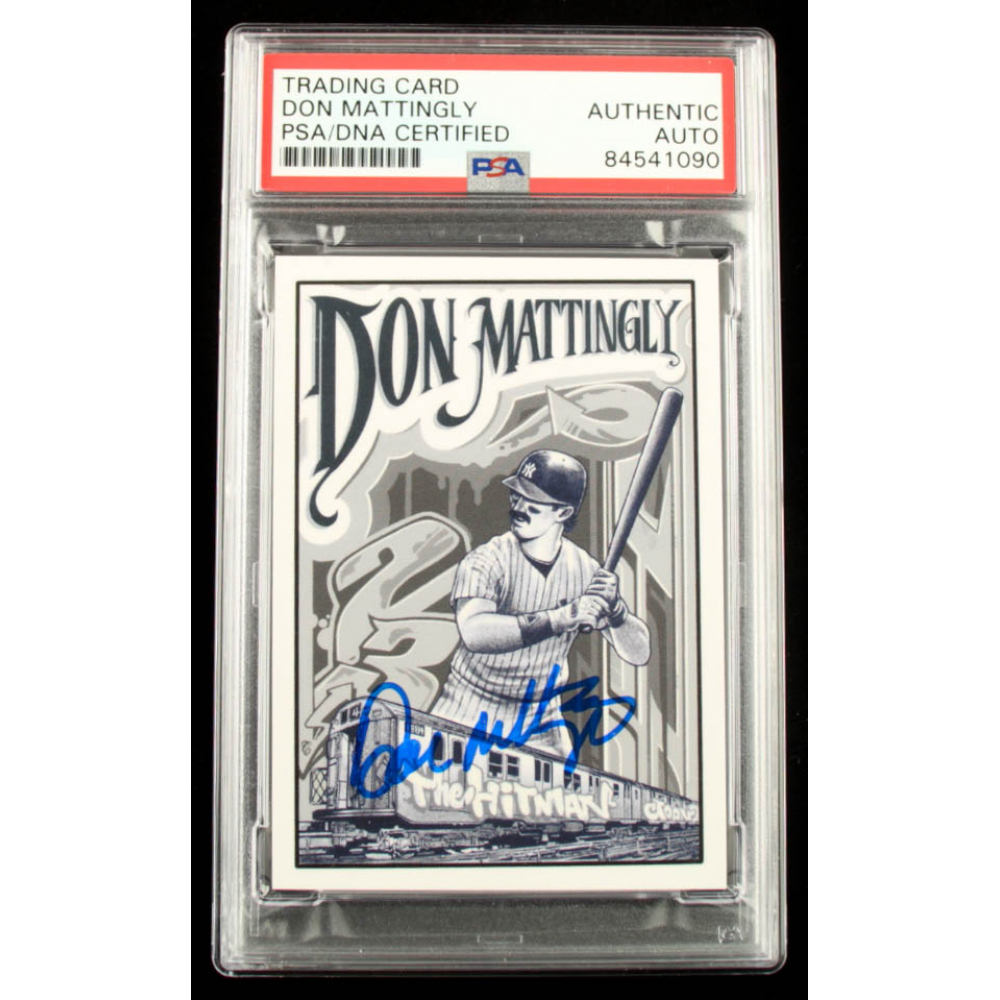 Don Mattingly Signed 2020 Topps Project 2020 #95 / Mister Cartoon (PSA ...