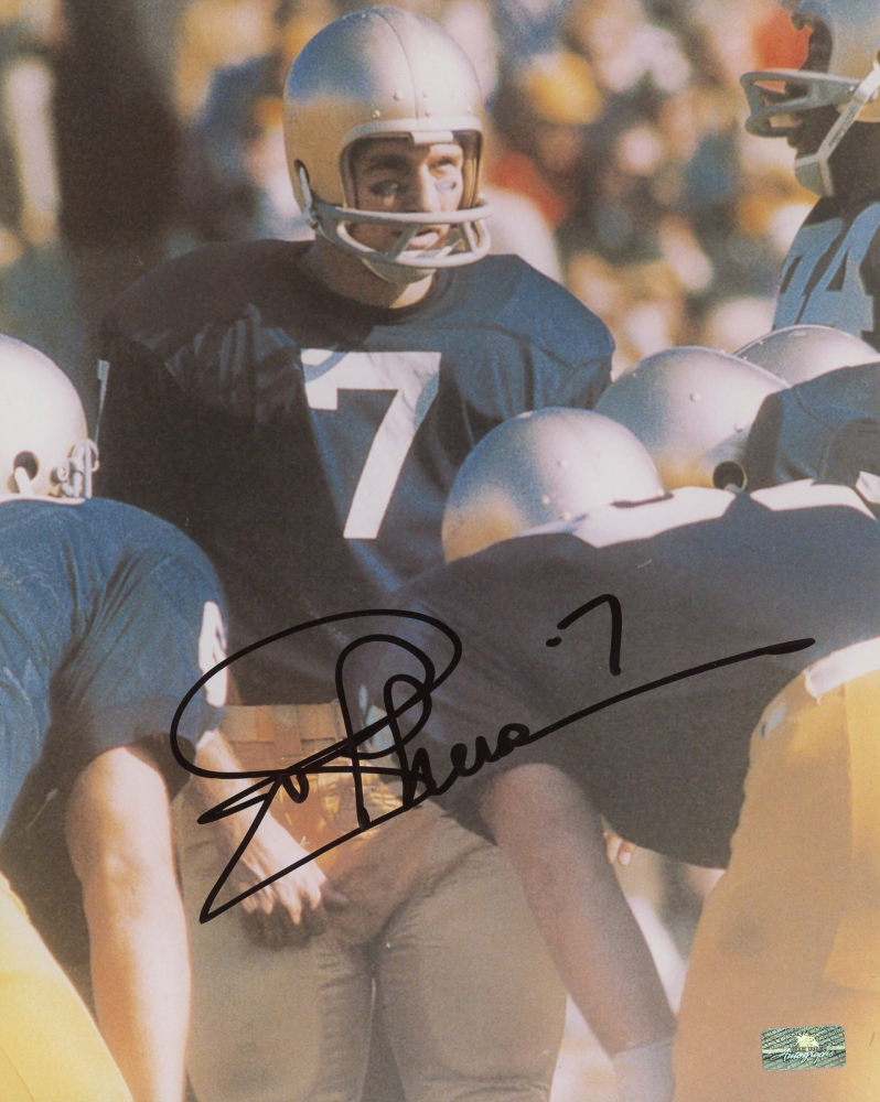 Joe Theismann Signed Notre Dame Fighting Irish 8x10 Photo (Palm Beach ...