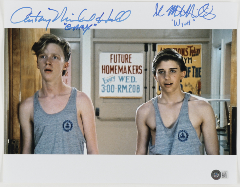 Ian Mitchell-Smith & Anthony Michael Hall Signed "Weird Science" 11x14 ...
