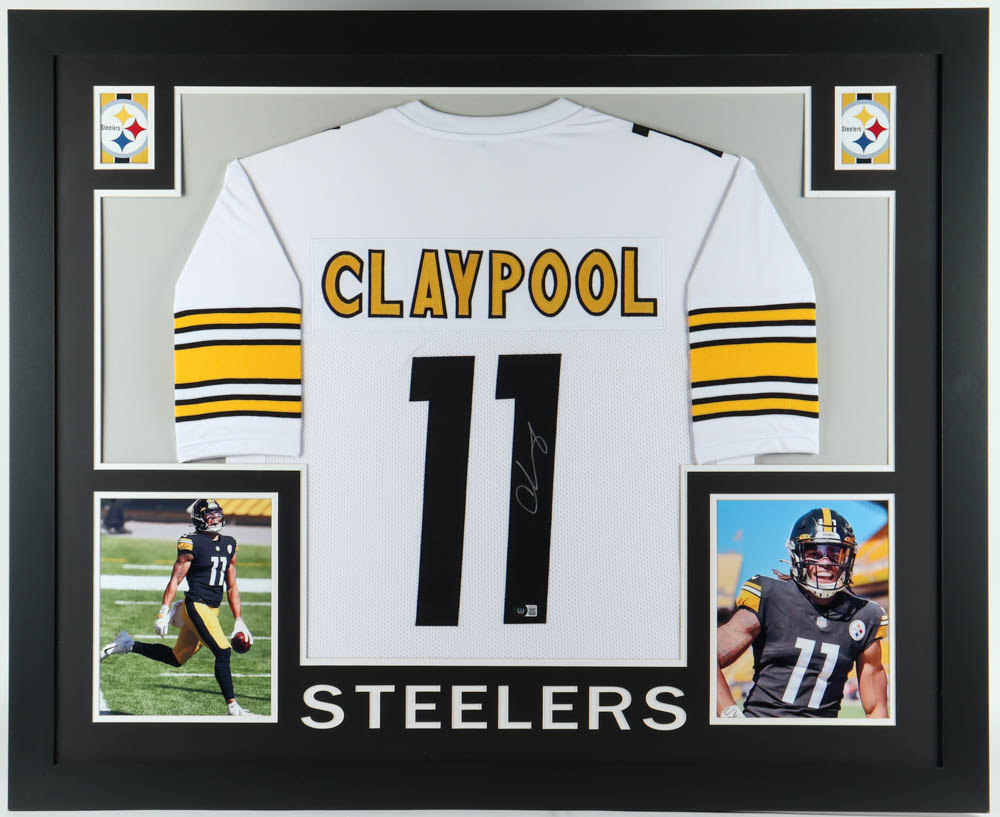 Chase Claypool Signed 35x43 Custom Framed Jersey Display (Beckett ...