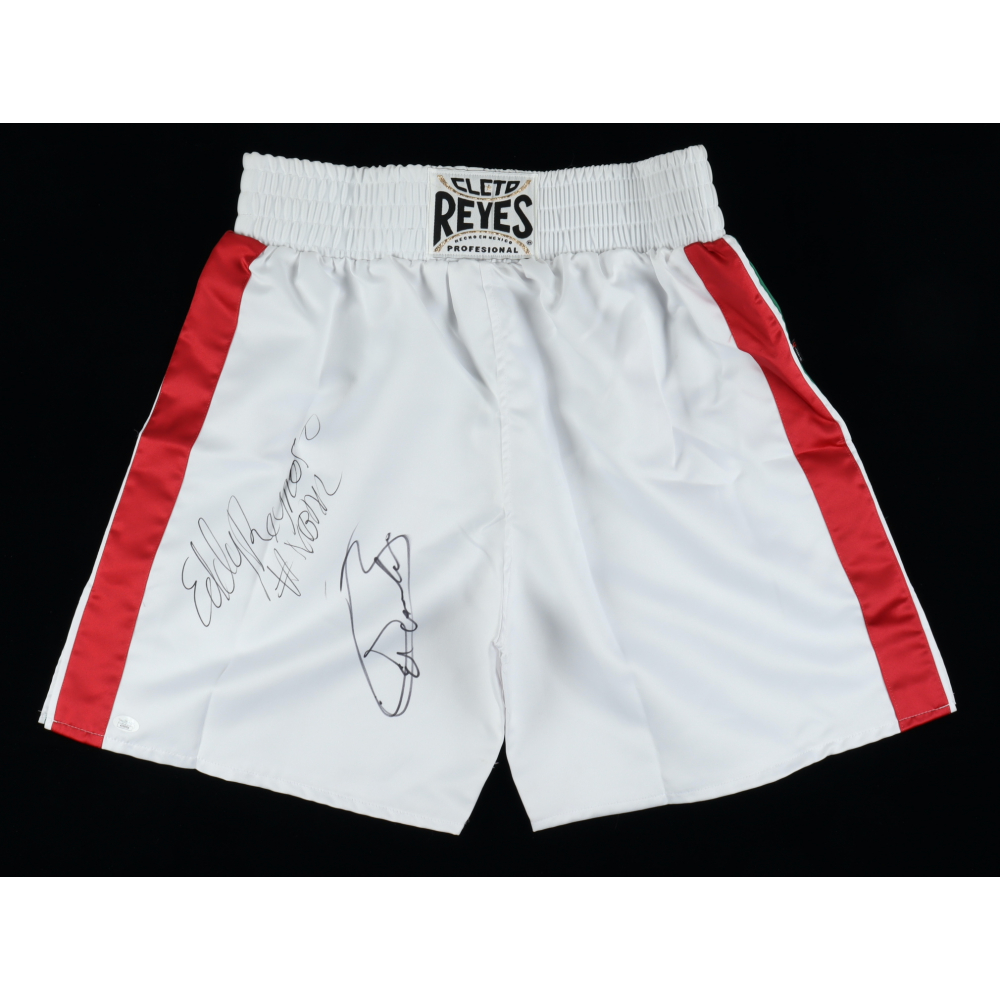 Canelo Alvarez & Eddy Reynoso Signed Boxing Trunks (JSA) | Pristine Auction