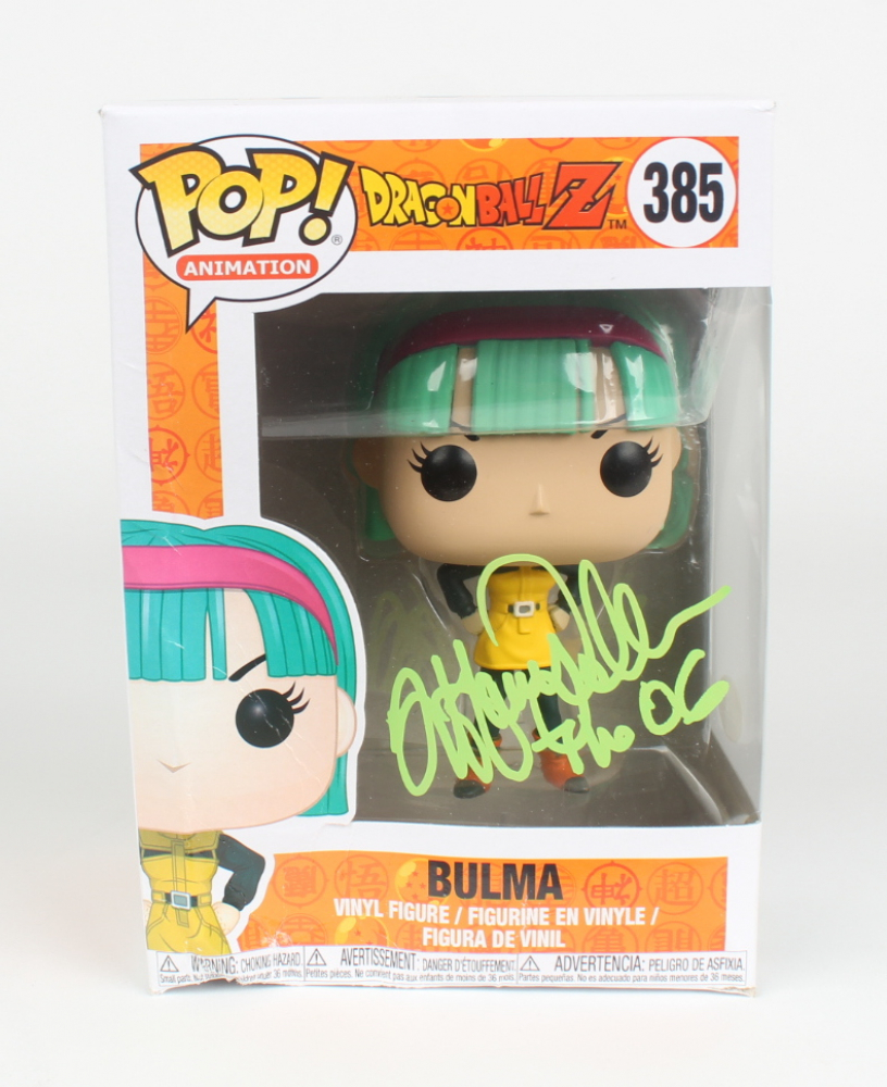 Tiffany Vollmer Signed "Dragon Ball Z" #385 Bulma Funko Pop! Vinyl ...