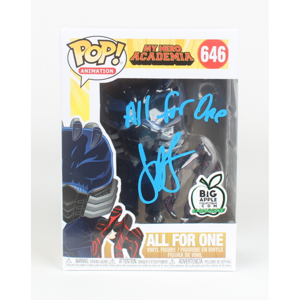 John Swasey Signed "My Hero Academia" #646 All For One Funko Pop! Vinyl ...