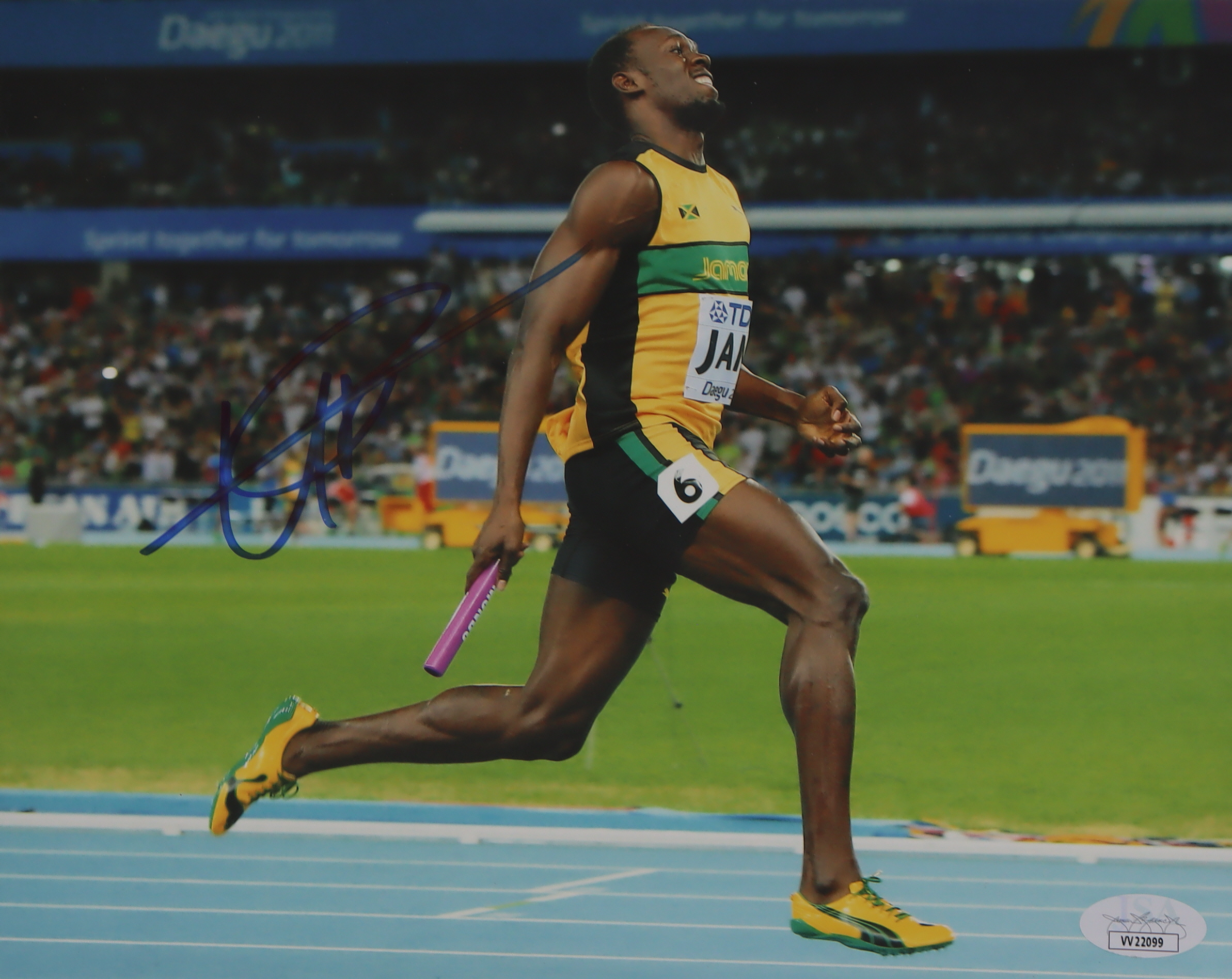 Usain Bolt Signed Team Jamaica 8x10 Photo (JSA) | Pristine Auction