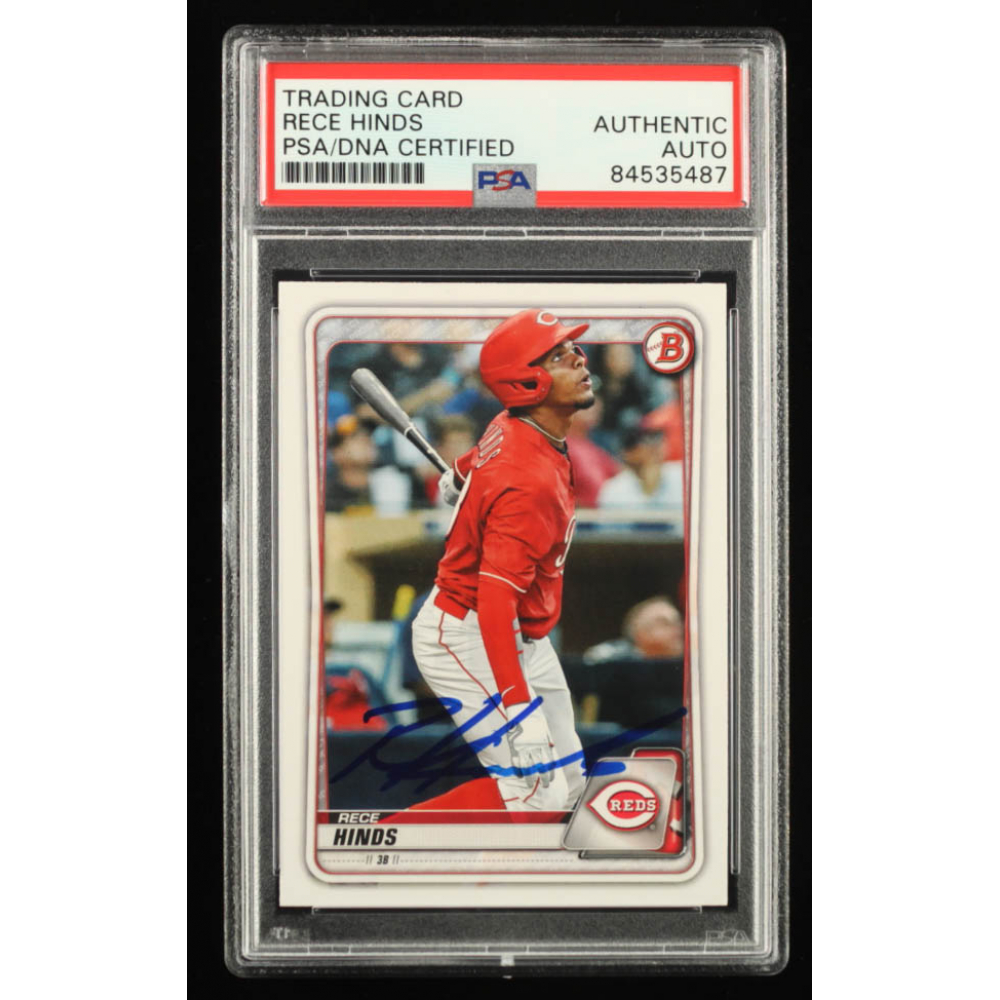 Rece Hinds Signed 2020 Bowman Draft #BD15 RC (PSA) | Pristine Auction