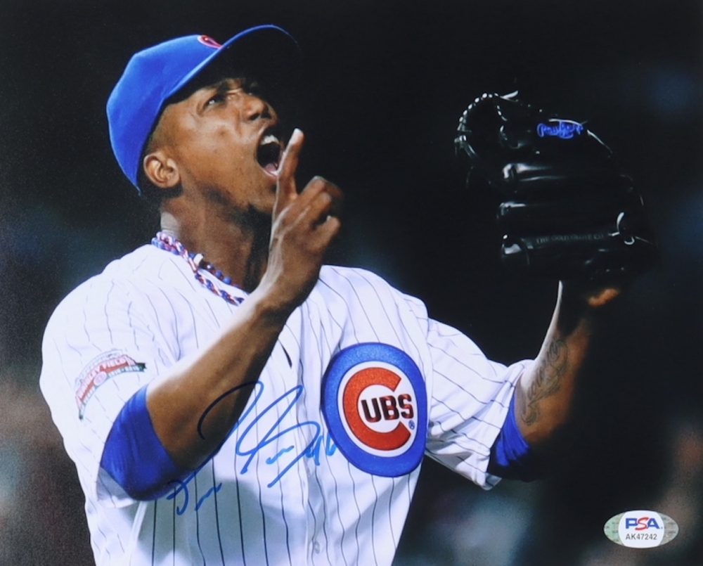 Pedro Strop Signed Cubs 8x10 Photo (PSA) | Pristine Auction