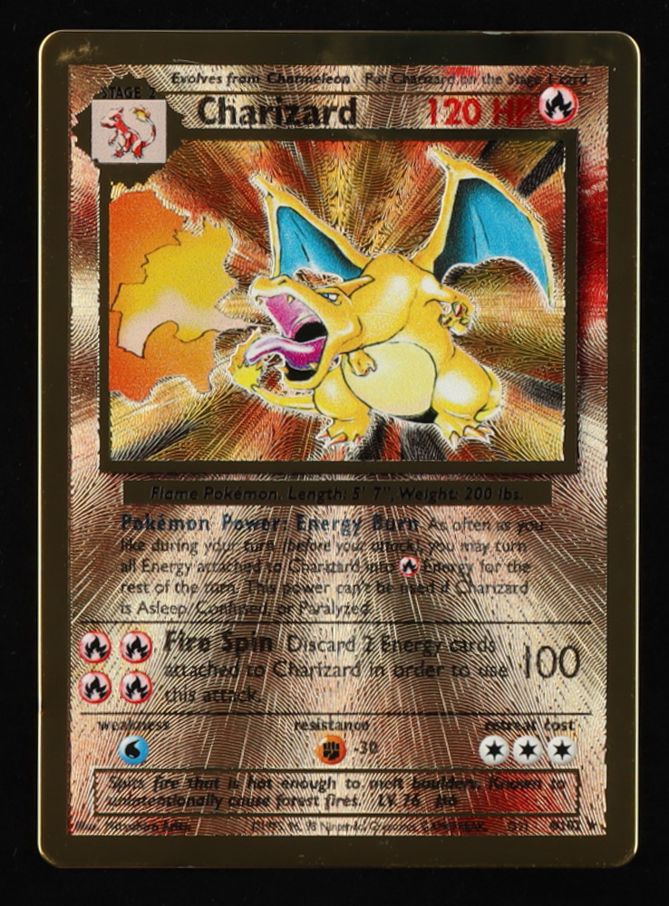 Charizard 2021 Pokemon Celebrations Gold Metal Holo #4 | Pristine Auction