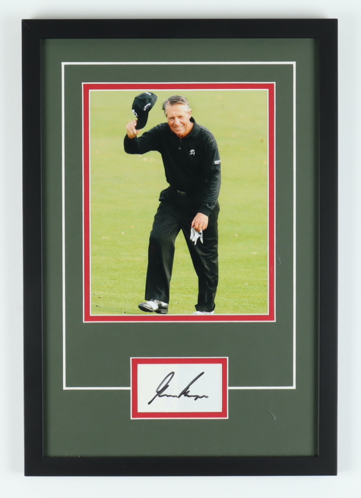 Gary Player Signed 13x19 Custom Framed Cut Display (Palm Beach ...