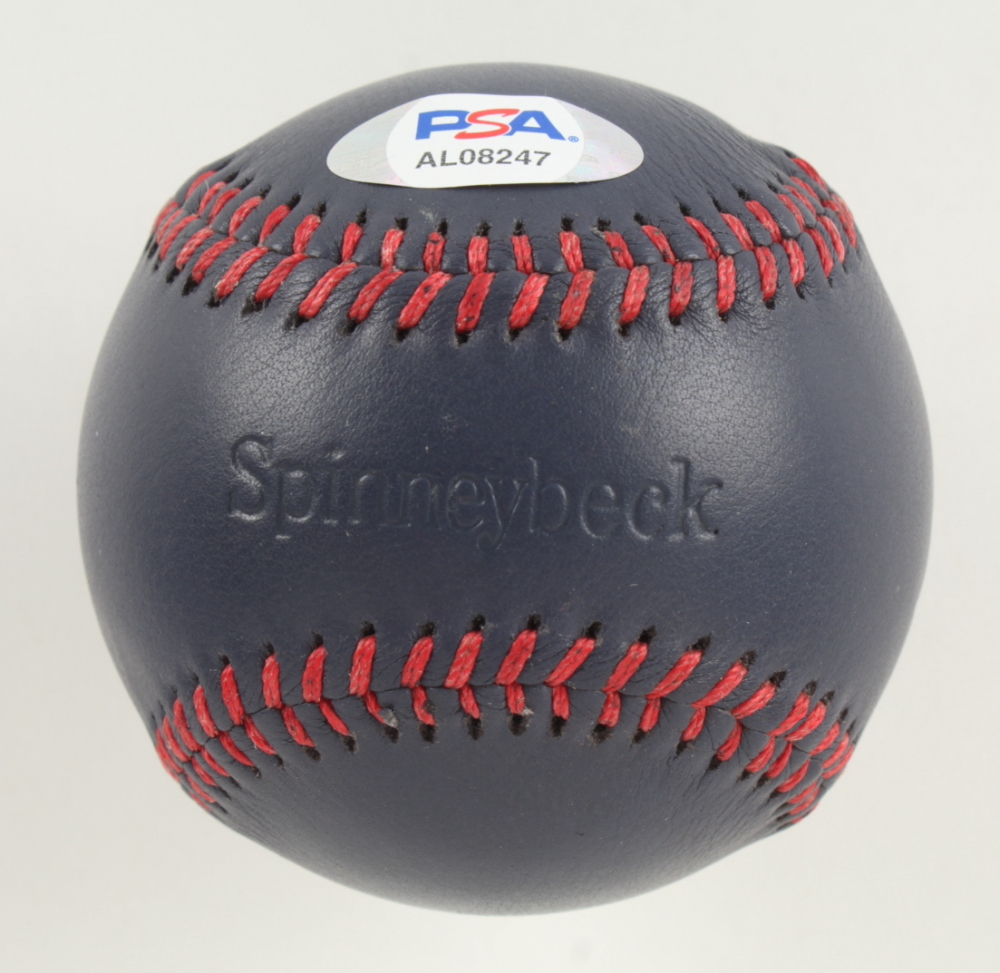 Nolan Ryan Signed Spinneybeck Vintage Leather Baseball with Display ...