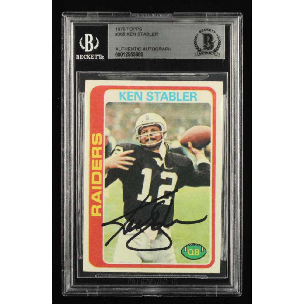 Ken Stabler Signed 1978 Topps #365 (BGS) | Pristine Auction